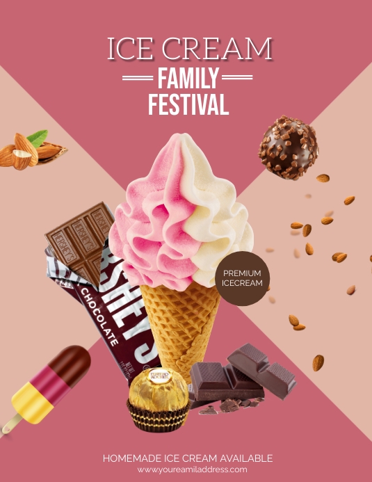 ice cream day Template | PosterMyWall