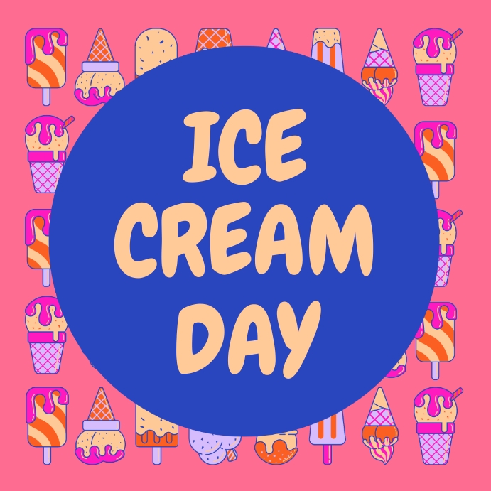 Ice Cream Day Template | PosterMyWall