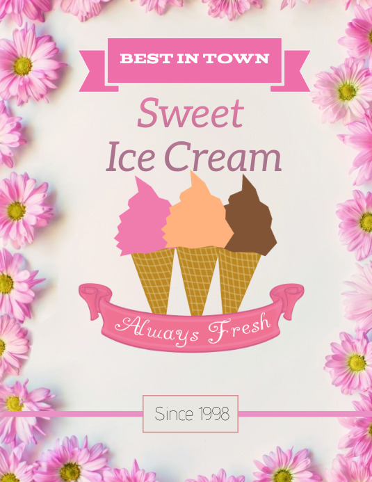 ice cream day Template | PosterMyWall