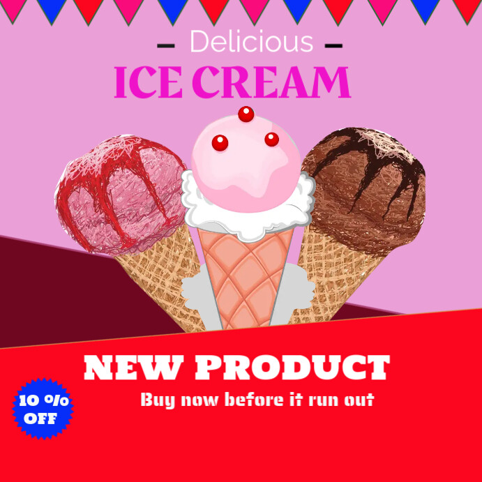 ice cream Template | PosterMyWall
