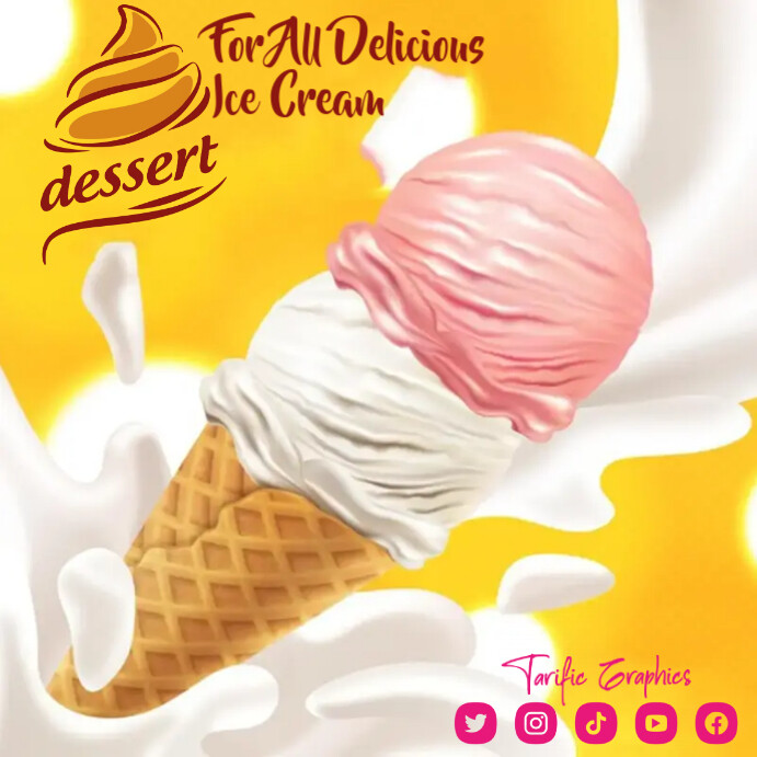 ice cream Template | PosterMyWall