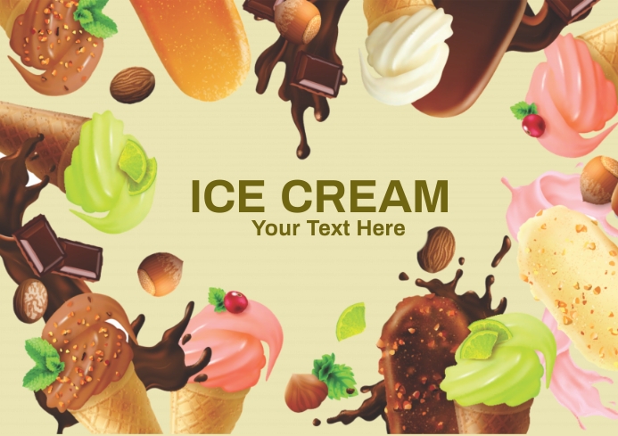 Ice Cream Template | PosterMyWall