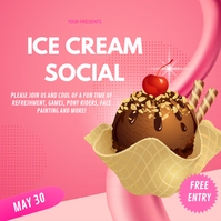 Geel Polkaartjies Roomys Sosiale Advertensie templaat | PosterMyWall