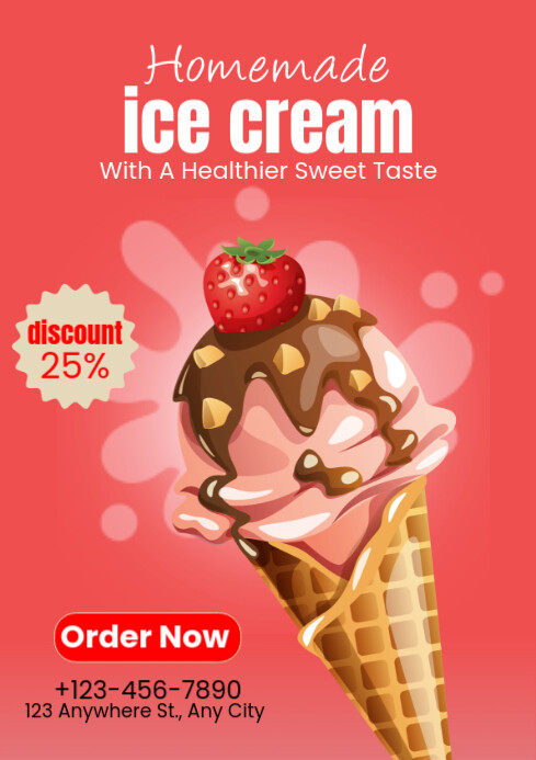 Ice Cream Template | PosterMyWall