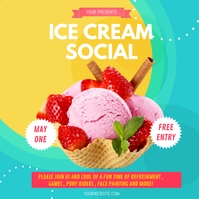 Geel Polkaartjies Roomys Sosiale Advertensie templaat | PosterMyWall