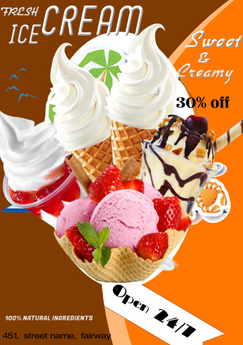 ice cream design template | PosterMyWall