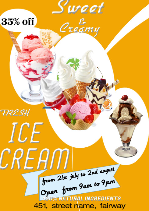 ice cream design template | PosterMyWall