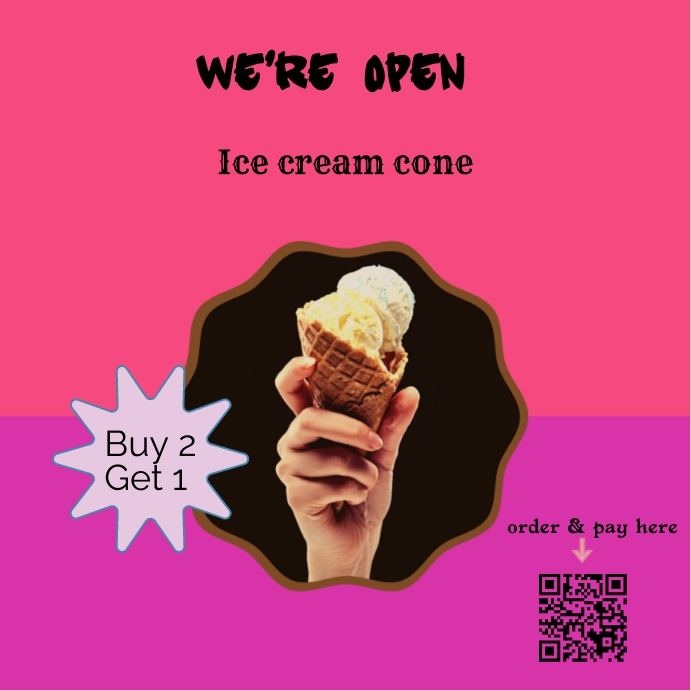Ice cream Template | PosterMyWall