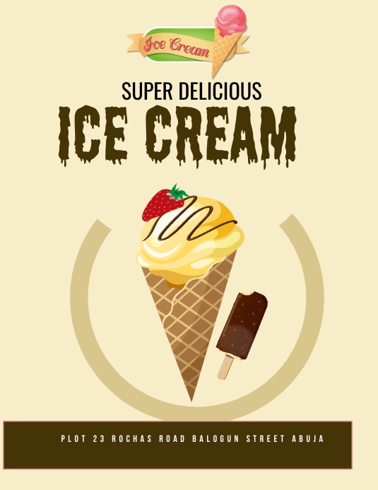 Es Krim Templat | PosterMyWall