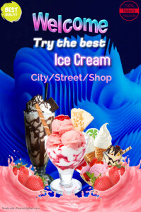 Ice cream sale poster Template | PosterMyWall