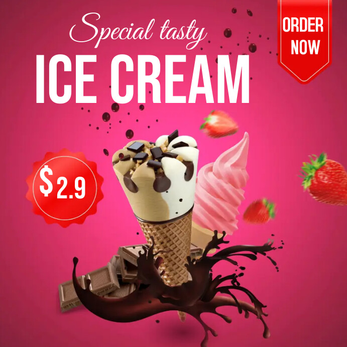 Ice cream discount Template | PosterMyWall