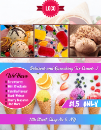 Ice Cream Party Poster Template | PosterMyWall