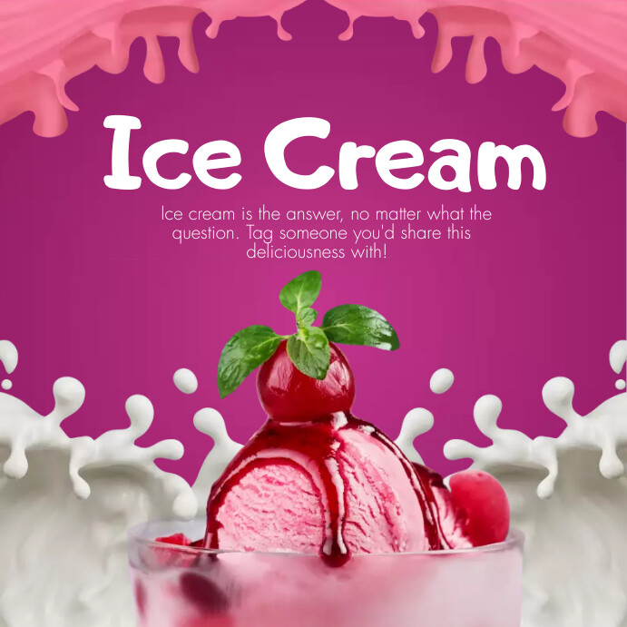 Ice cream flyers Template | PosterMyWall