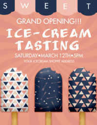Ice Cream Grand Opening Ad Template | PosterMyWall