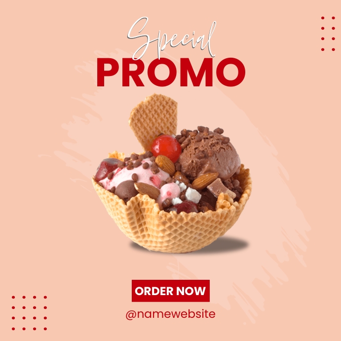Ice Cream Instagram Template | PosterMyWall