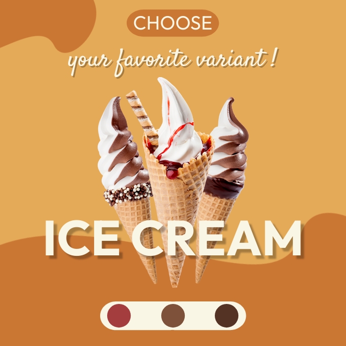 Ice Cream Instagram Template | PosterMyWall