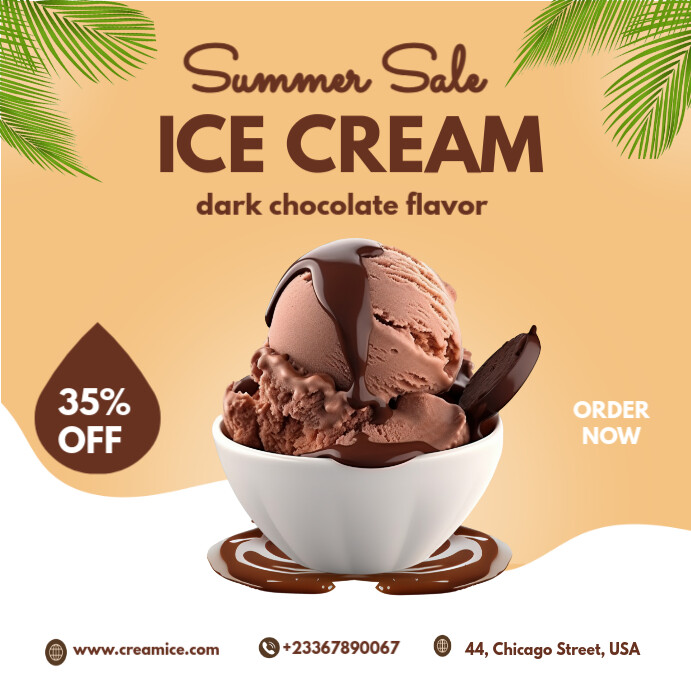 Ice Cream Instagram Post Template | PosterMyWall