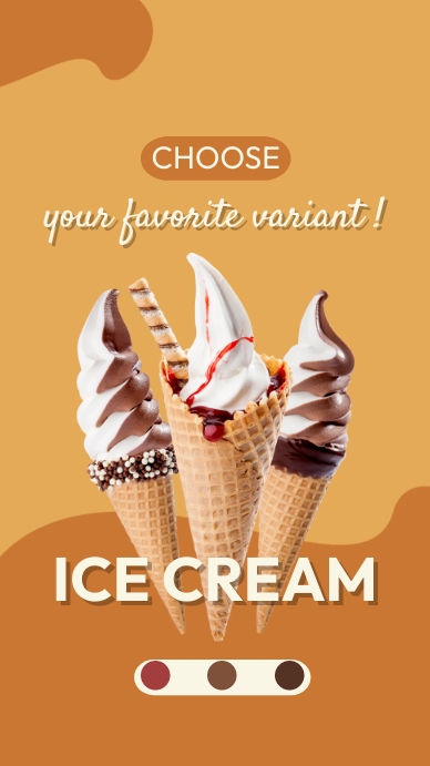Ice Cream Instagram Story Template | PosterMyWall