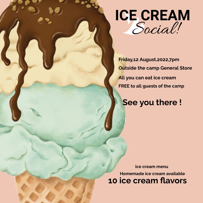 ICE CREAM INSTRAGRAM TEMPLATE | PosterMyWall