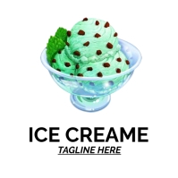 ICA CREAM LOGO Template | PosterMyWall