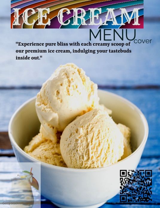 Plantilla de Ice cream menu | PosterMyWall