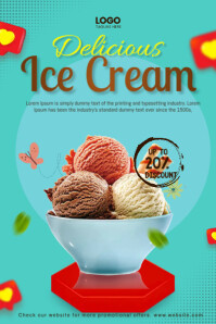 Ice Cream Poster Template | PosterMyWall