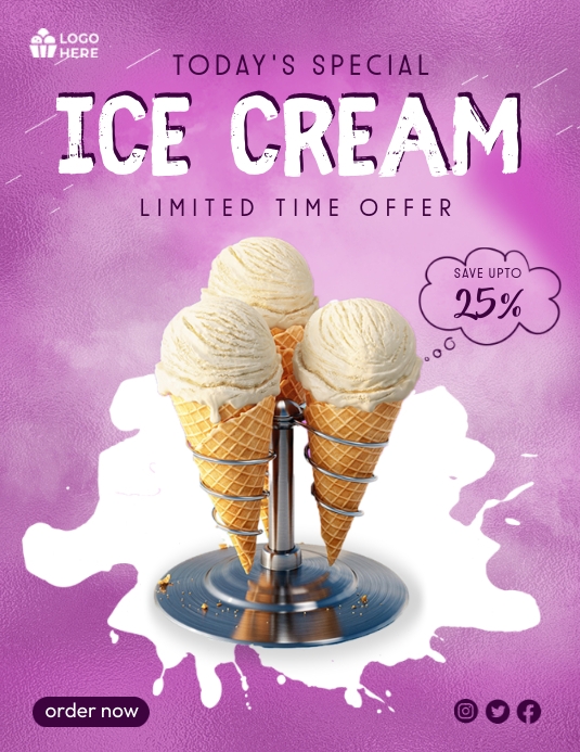 Modèle Ice Cream Offer | PosterMyWall