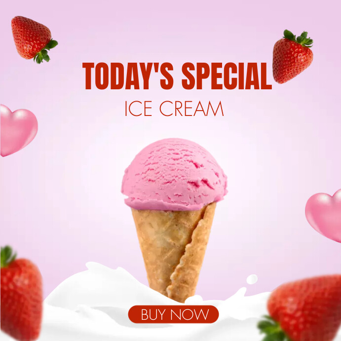ICE CREAM PALOUR DISCOUNT SALE Template | PosterMyWall