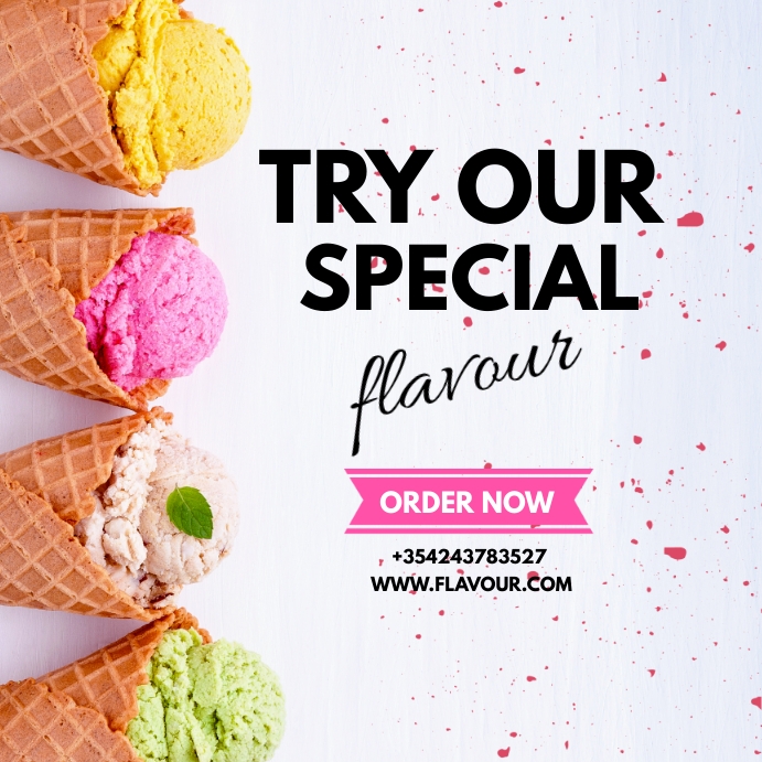 Copy of ICE CREAM PARLOUR TEMPLATE | PosterMyWall