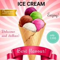 Geel Polkaartjies Roomys Sosiale Advertensie templaat | PosterMyWall