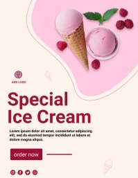 ICE CREAM PARTY POSTER TEMPLATE | PosterMyWall