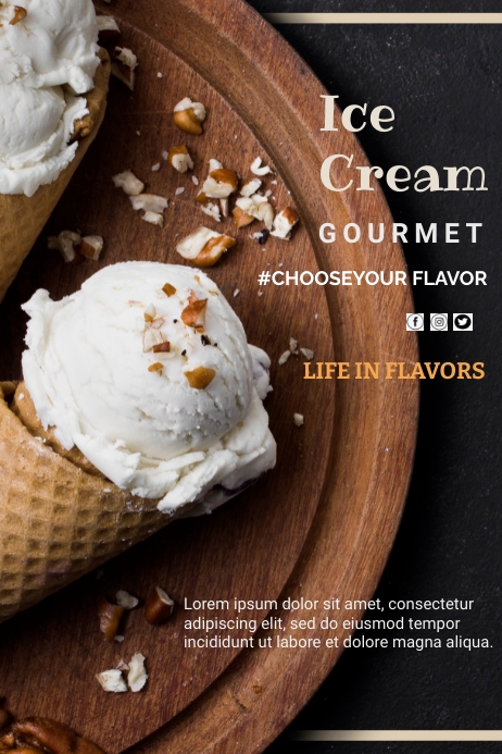 ICE CREAM PARTY POSTER TEMPLATE | PosterMyWall