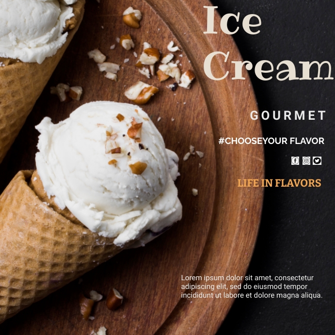 ICE CREAM PARTY TEMPLATE | PosterMyWall