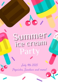 ICE CREAM PARTY TEMPLATE | PosterMyWall