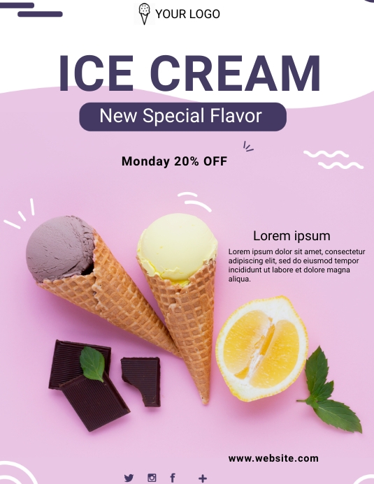 Copy of ICE CREAM PARTY TEMPLATE | PosterMyWall