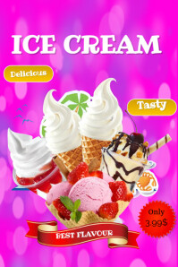 Ice Cream Poster Ads Template | PosterMyWall