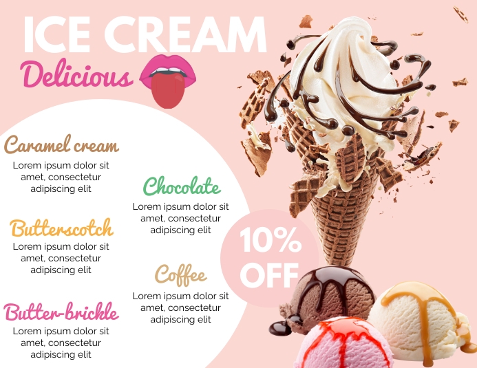 Copy of Ice cream poster | PosterMyWall