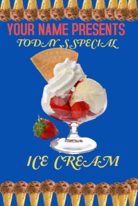Ice Cream Poster Template | PosterMyWall