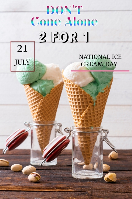 Ice cream Poster Template | PosterMyWall