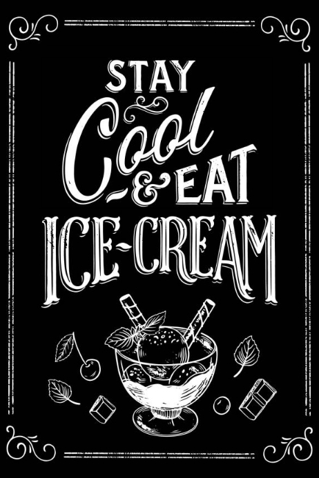 Ice Cream Poster Template | PosterMyWall