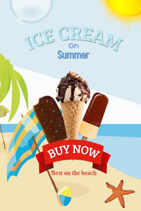 Ice Cream Poster Template | PosterMyWall
