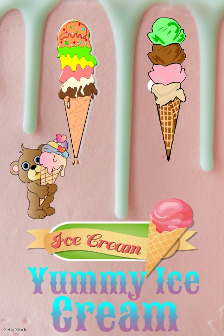 Ice Cream Poster Template | PosterMyWall