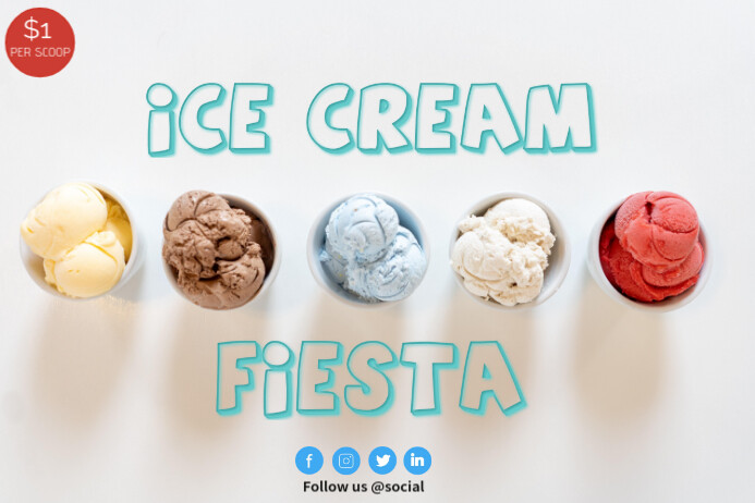 Ice-Cream Poster Template | PosterMyWall