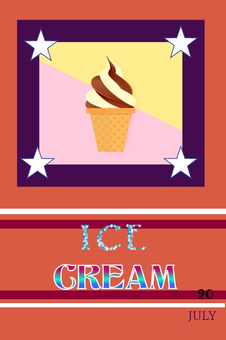 Ice cream Poster Template | PosterMyWall