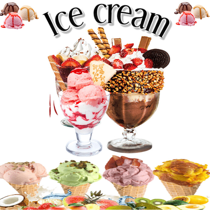 ice cream poster Template | PosterMyWall