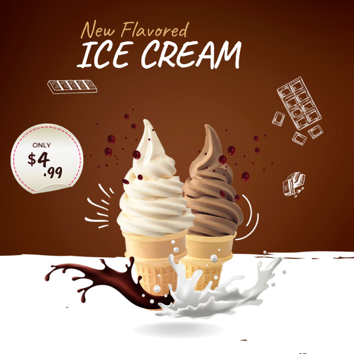 Copy of Ice Cream Poster / ICE CREAM Instagram post | PosterMyWall