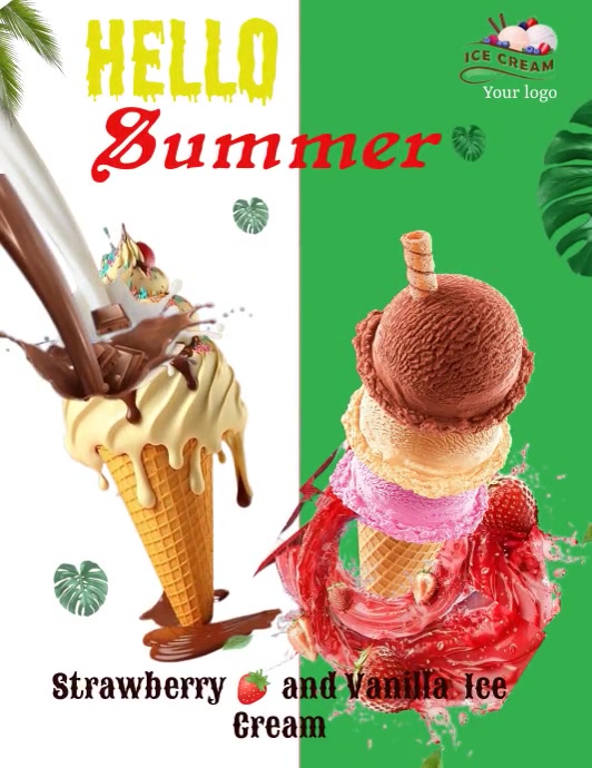 Ice Cream Poster Template (1) | PosterMyWall
