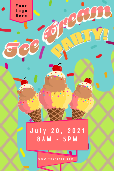 Ice Cream Poster Template | PosterMyWall