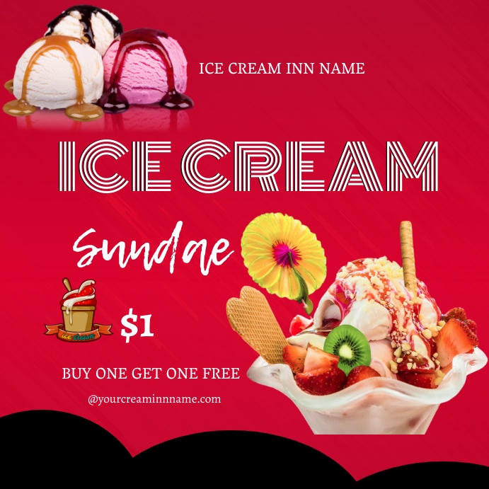 Ice Cream Posters Template | PosterMyWall