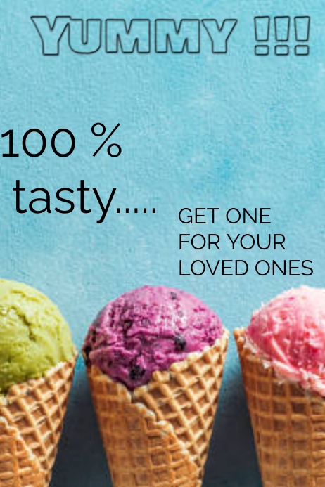 Ice cream posters Template | PosterMyWall